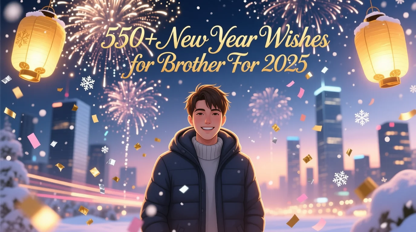 550+ New Year Wishes for Brother For 2025