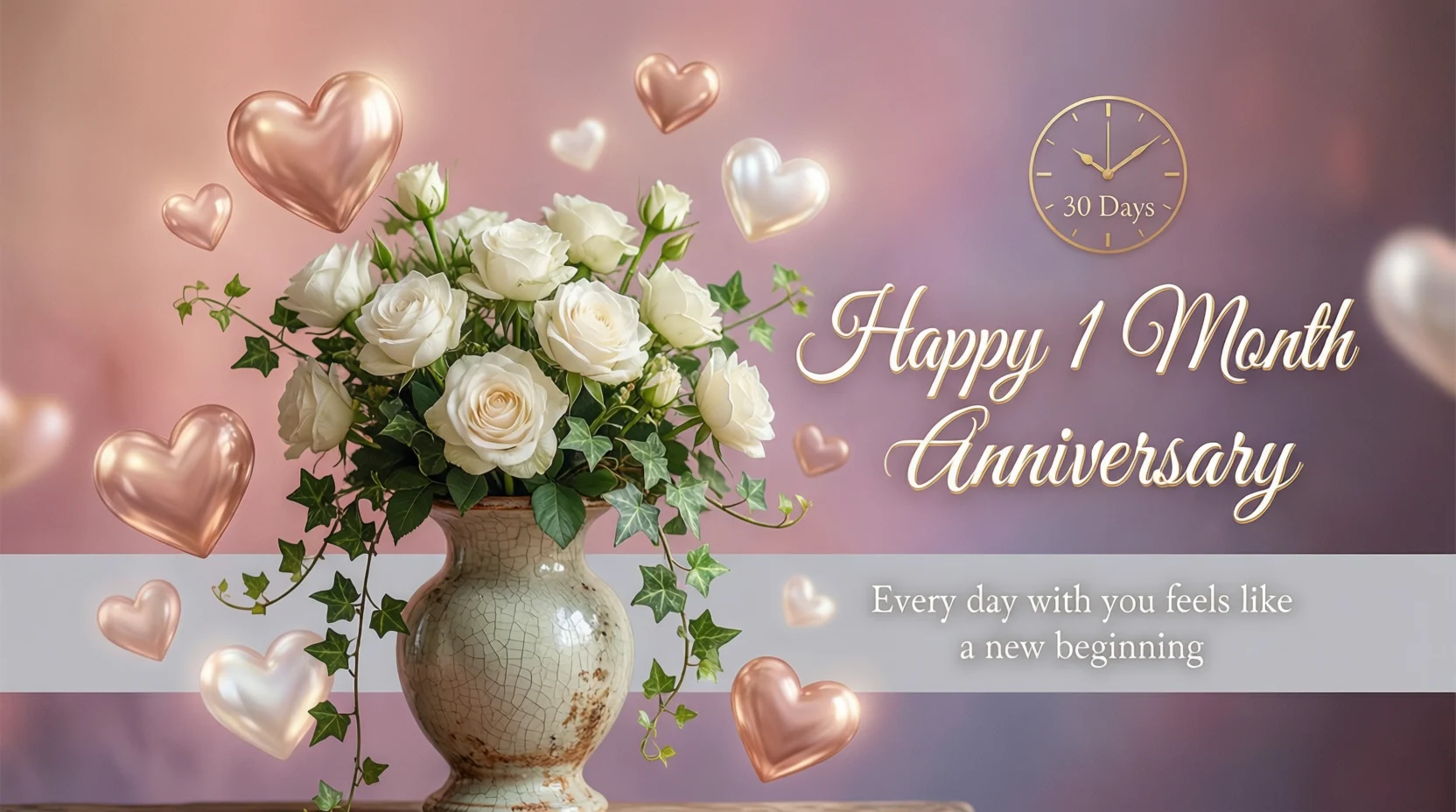1 Month Anniversary Wishes For 2026